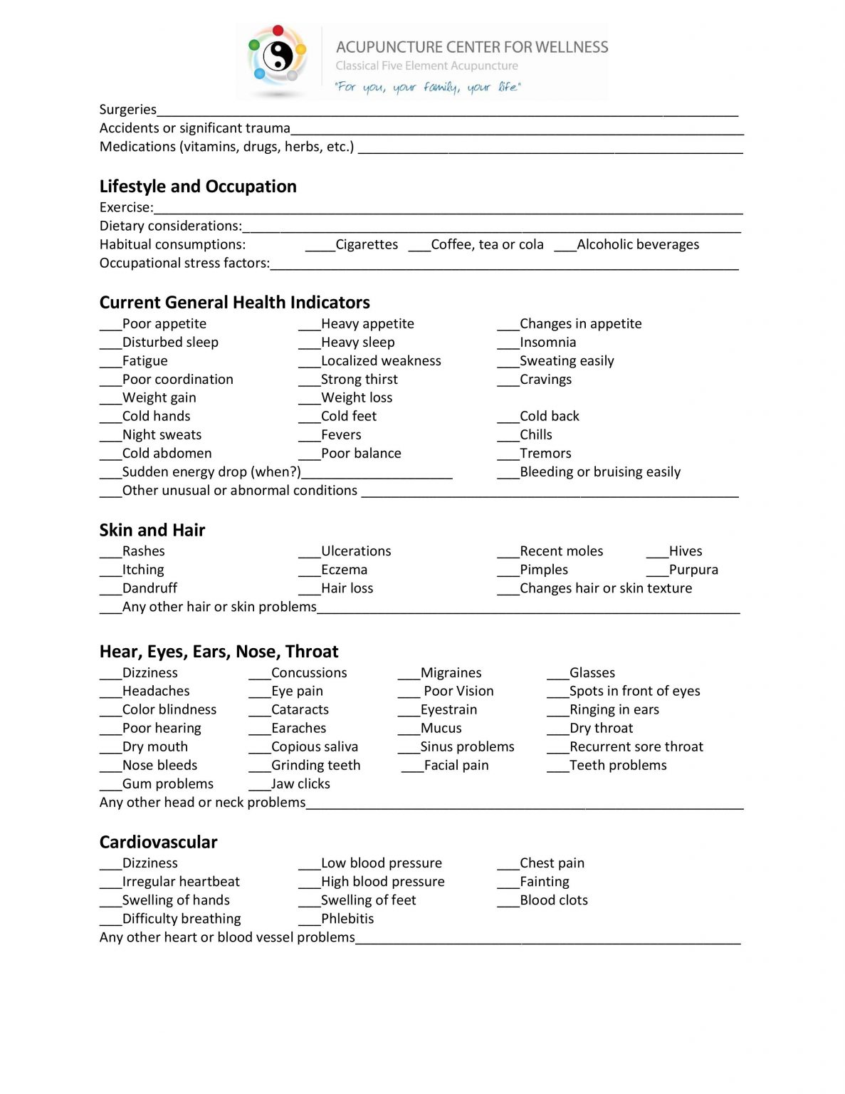 Forms – Acupuncture Center for Wellness